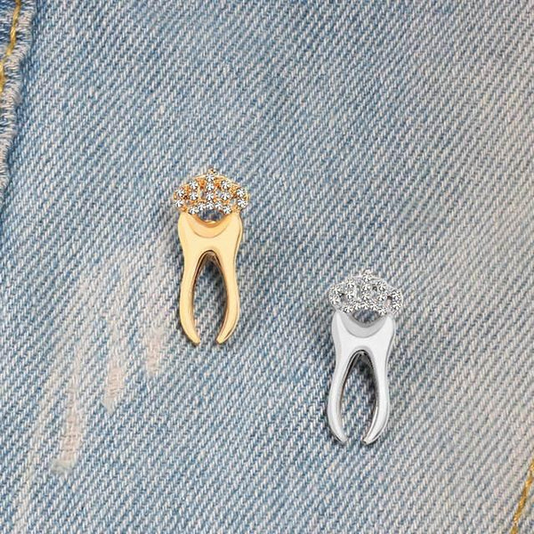 Sparkling Posh Crown Pin | TOOTHLET